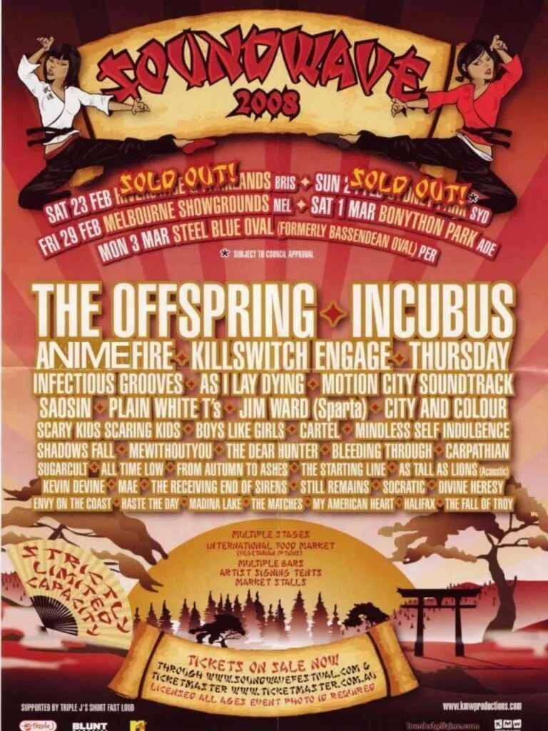 Australian Soundwave Music Festival Lineups For Each Year - Cigars ...