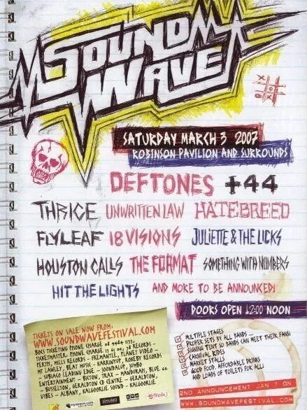 Australian Soundwave Music Festival Lineups For Each Year - Cigars ...